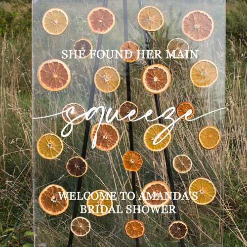 Large Welcome Sign She Found Her Main Squeeze Bachelorette - Etsy