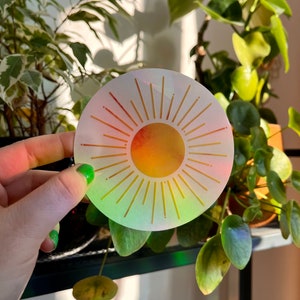 Suncatcher Sticker *yellow Sun* - Etsy