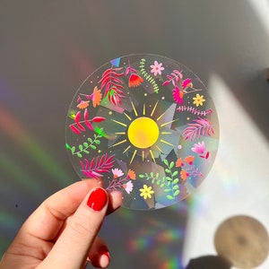 Suncatcher Sticker *nature Sun* - Etsy
