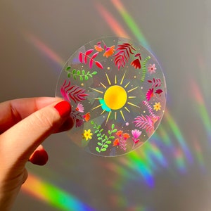 Suncatcher Sticker *nature Sun* - Etsy