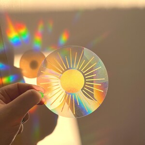 Suncatcher Sticker *yellow Sun* - Etsy