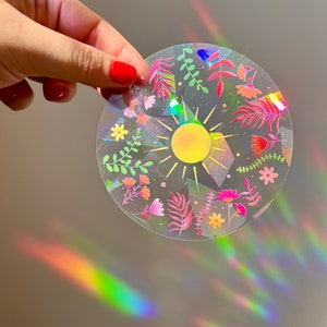 Suncatcher Sticker *nature Sun* - Etsy
