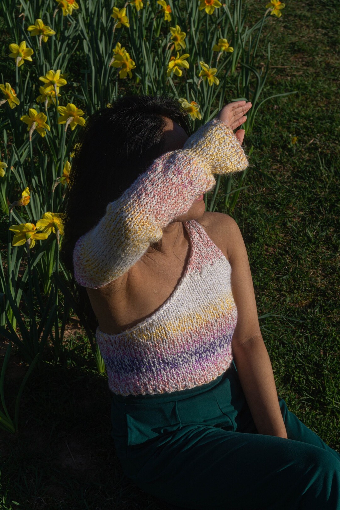 PDF PATTERN for the Soleil Top Knitting Pattern, Knit Top Pattern, One ...