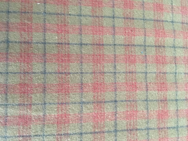 Deep Tan & Brick Plaid Flannel Homespun Fabric - Etsy