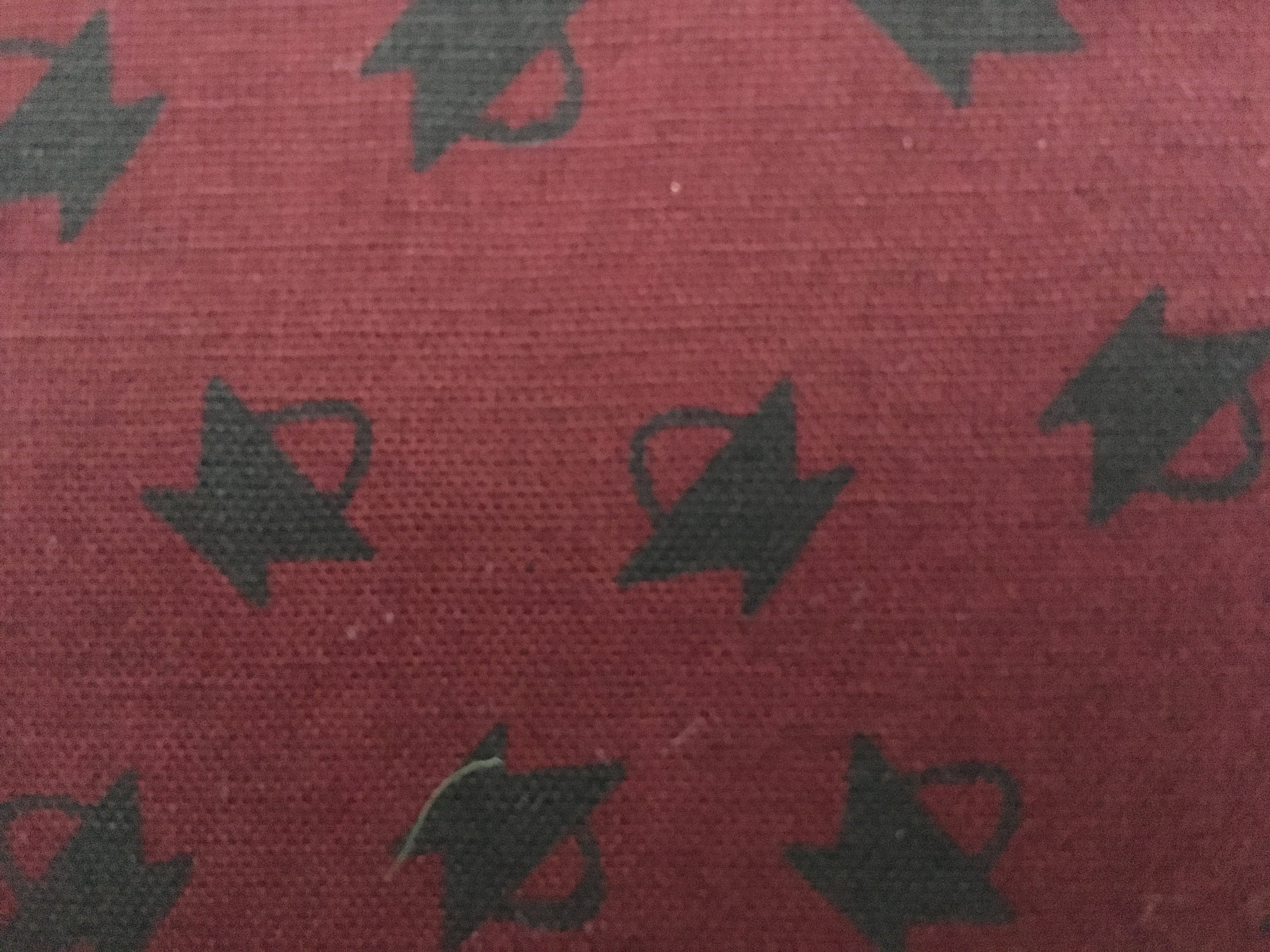 Maroon Background Fabric With Black Baskets - Etsy