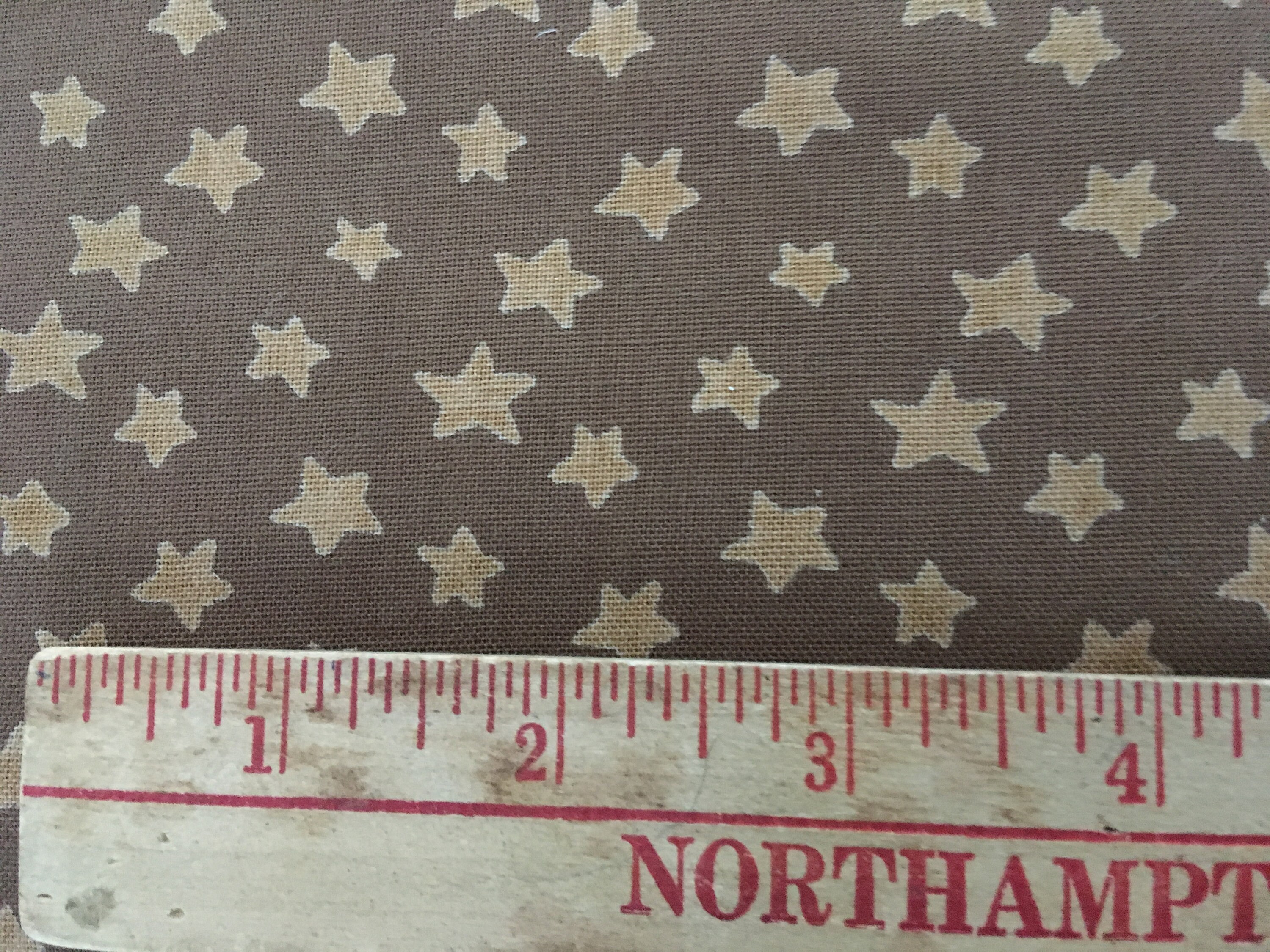Dark Tan Fabric With Light Gold Stars - Etsy