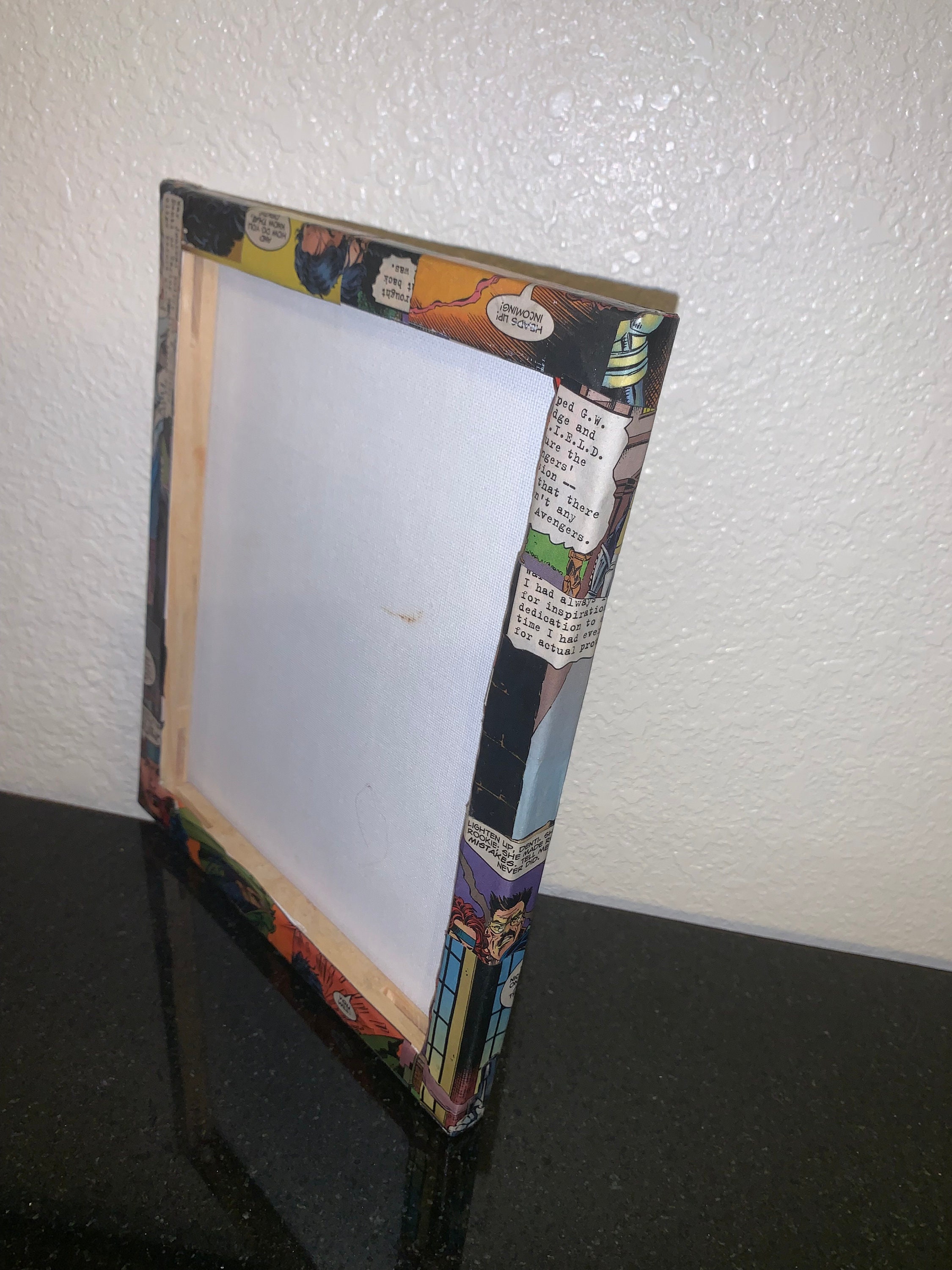 Marvel Punisher Comic Book Handmade Decoupage on 8 X 10 Canvas - Etsy