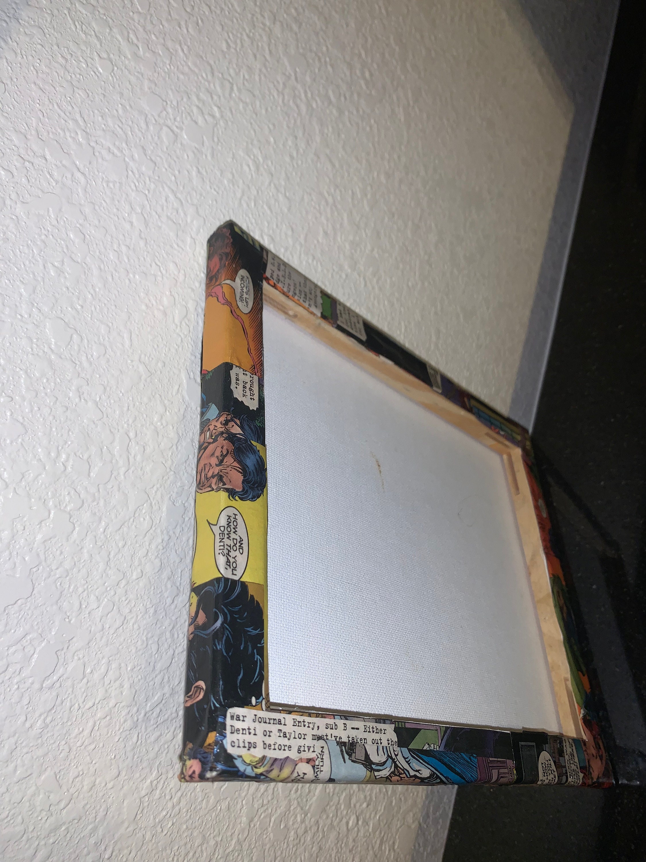 Marvel Punisher Comic Book Handmade Decoupage on 8 X 10 Canvas - Etsy