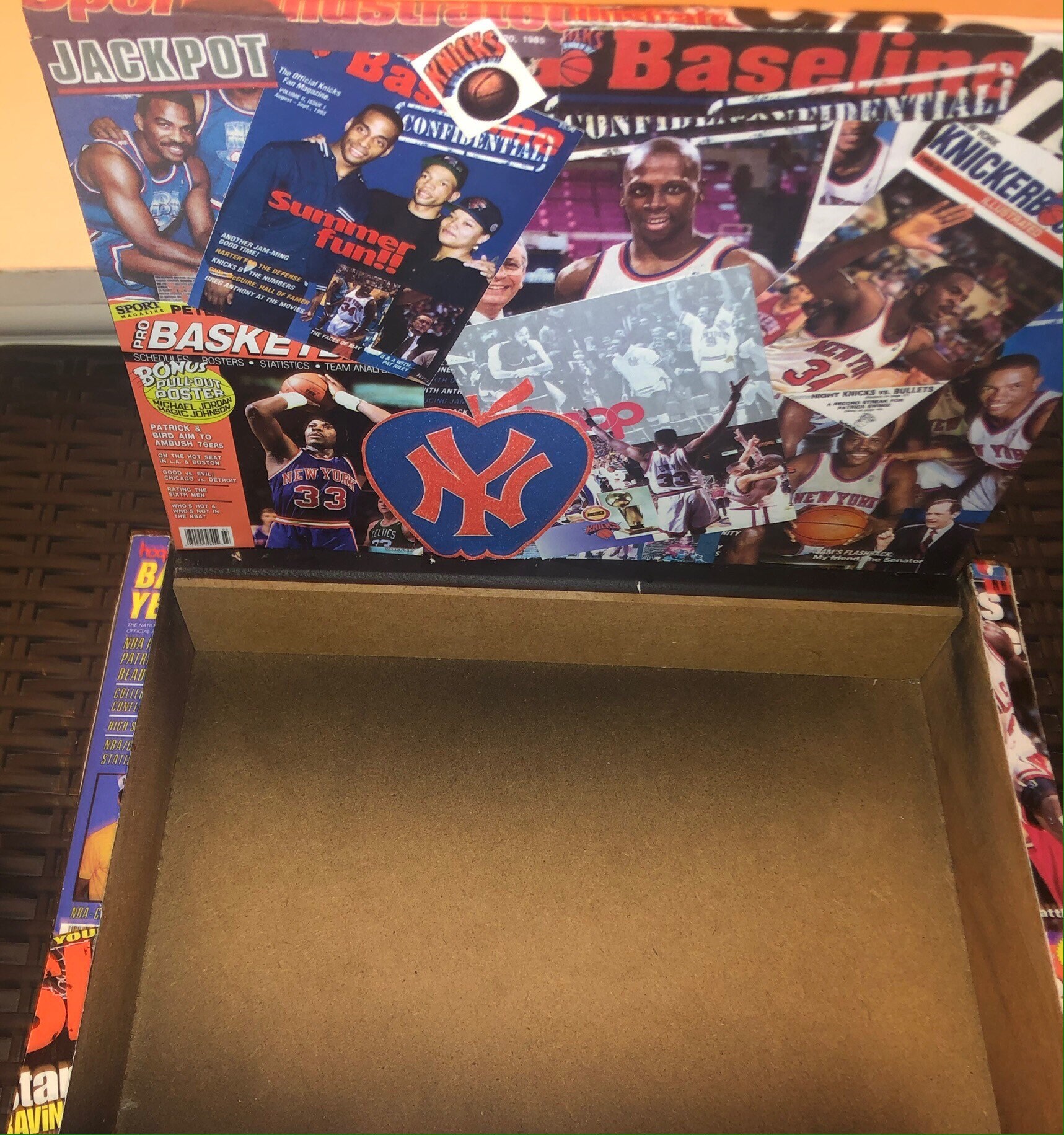Vintage Sports Magazines New York Knicks Collage decoupaged | Etsy