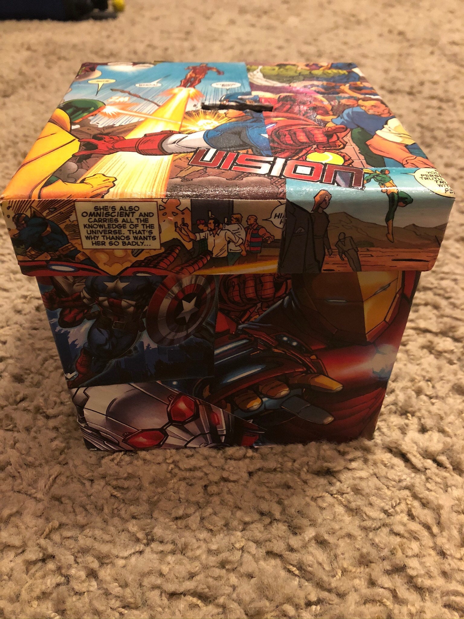Decoupage Marvel Avengers Handmade Savings Bank - Etsy.de