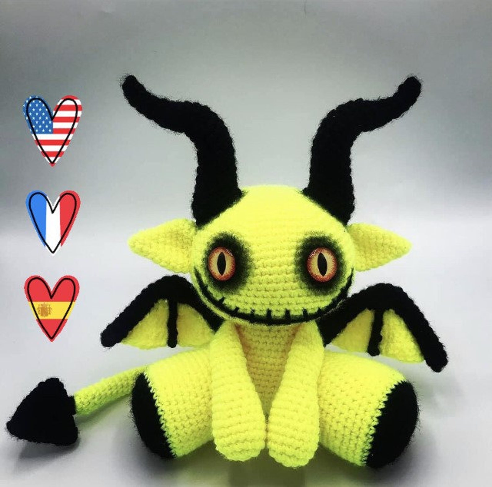 The Neon Devil Crochet Pattern - Etsy