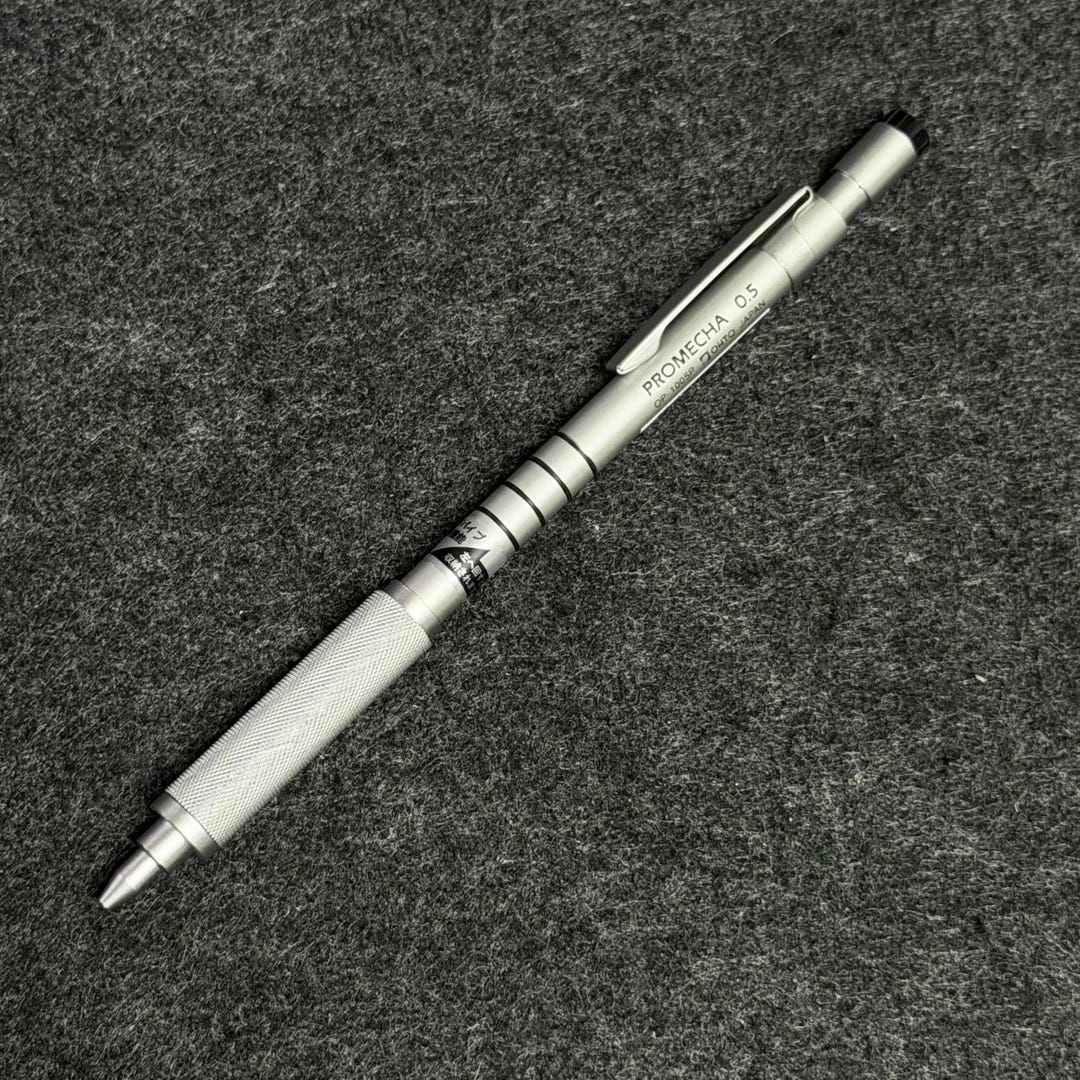 NOS OHTO Promecha 0.5mm Drafting Pencil OP-1005P Silver Japan Vintage ...
