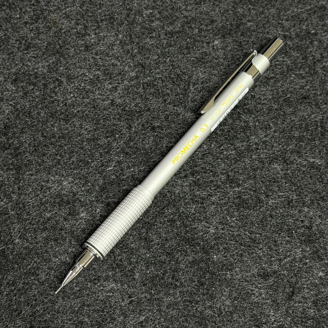NOS OHTO Promecha 0.3mm Drafting Pencil SP-503P Silver Japan Vintage - Etsy