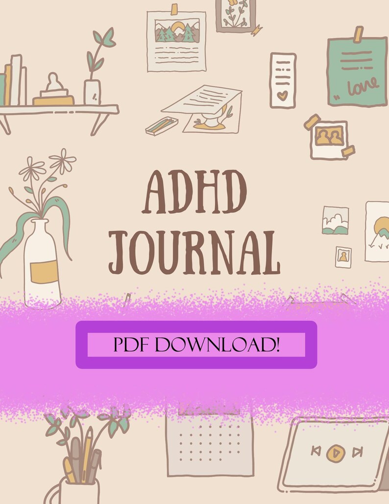 ADHD Journal - Etsy