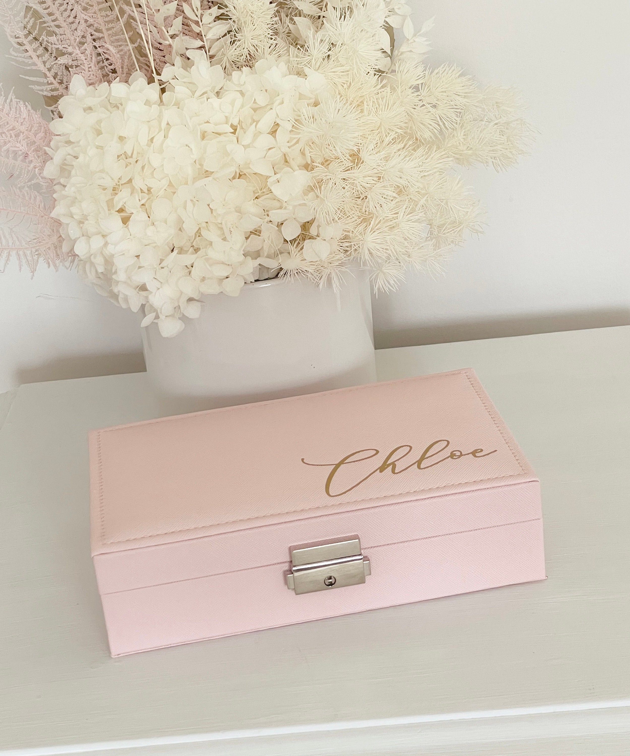 Personalized Jewellery Box Pink Girls Jewelry Box | Etsy