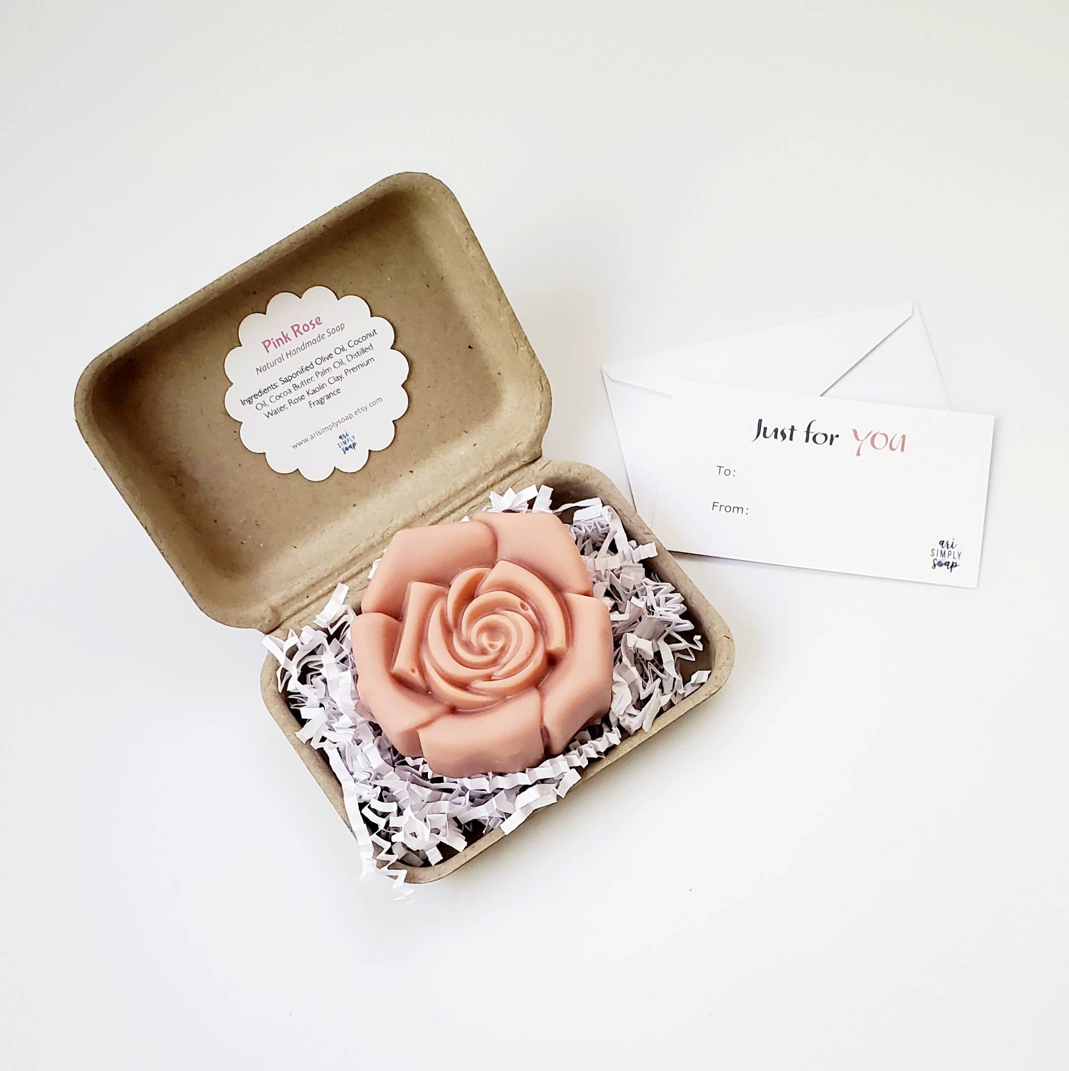 Rose Natural Soap, Vegan Soap, Rose Soap Gift Box, Handmade Soap ...