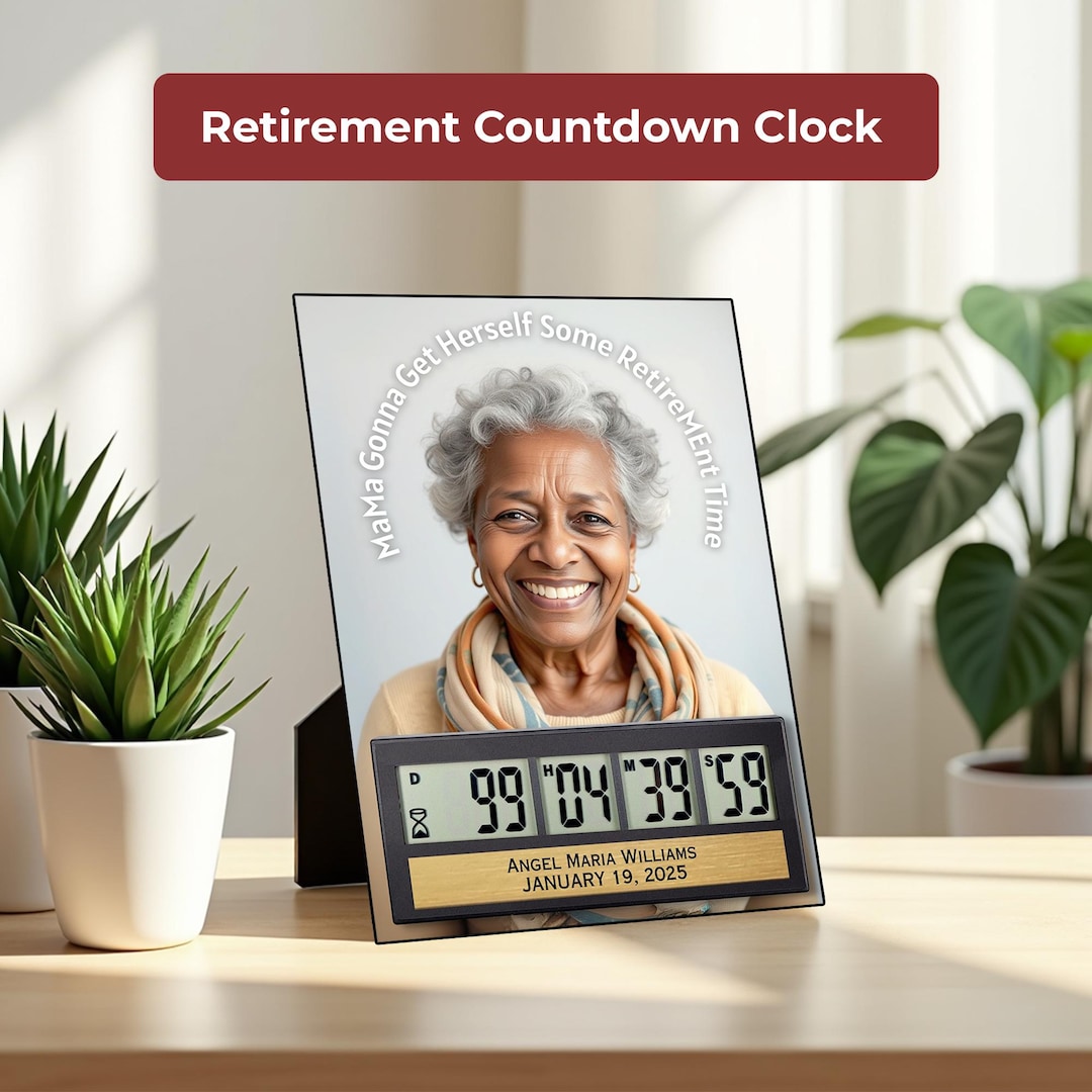 Retirement Calendar - Retirement Countdown Clock - Retirement Clock ...