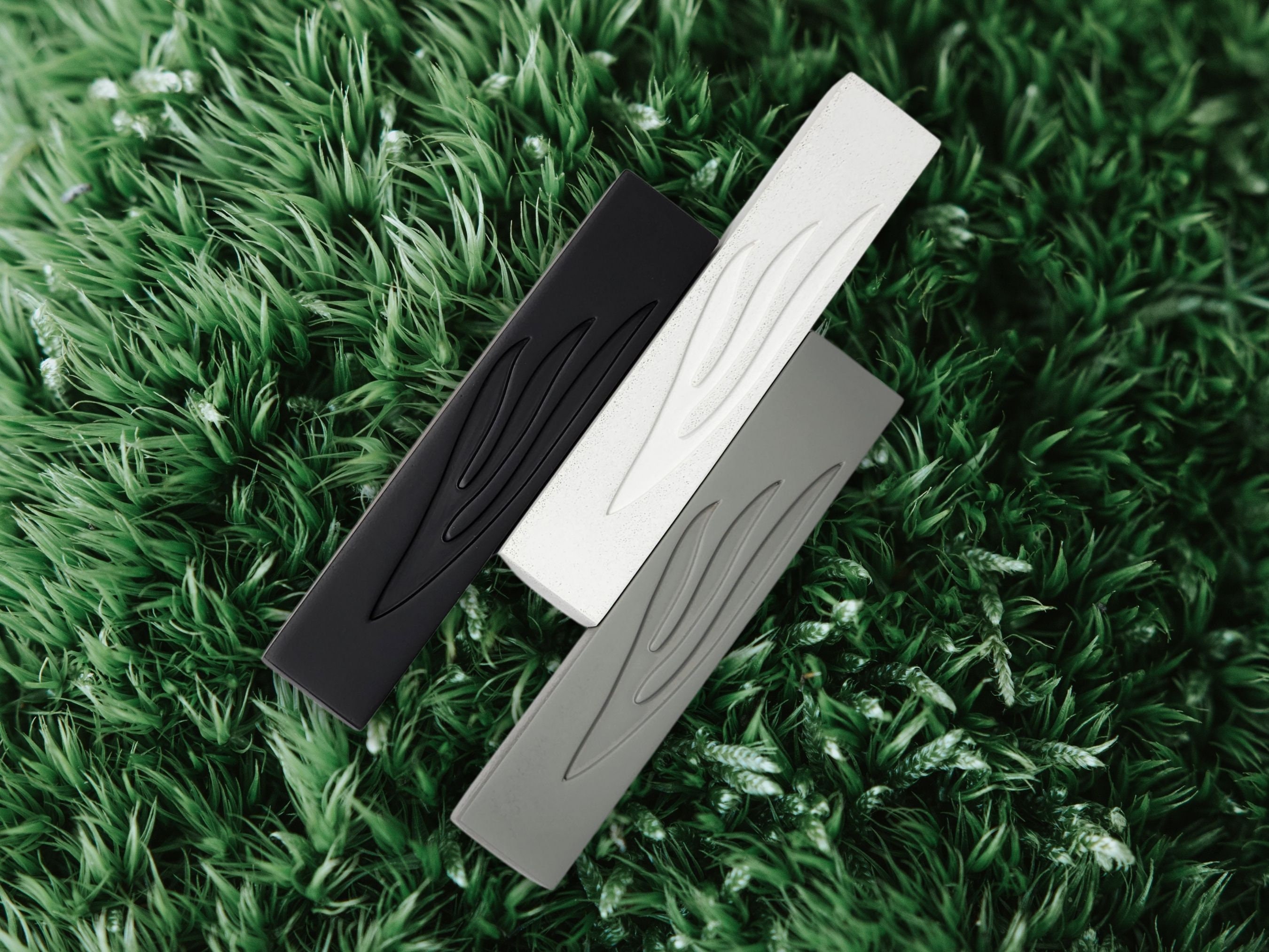 Modern Mezuzah Concrete Case, Engraved Shin Easy Peel and Stick Mezuza ...