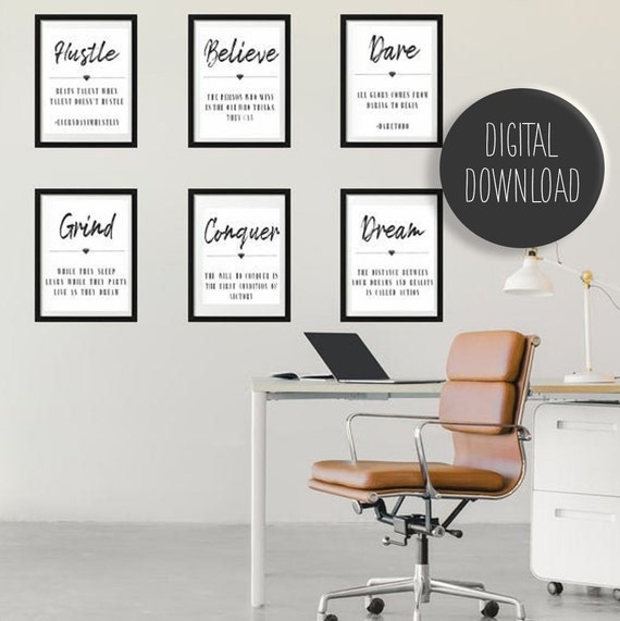 Set of 6 Motivational Quotes 8.5 X 11 Wall Decor - Etsy