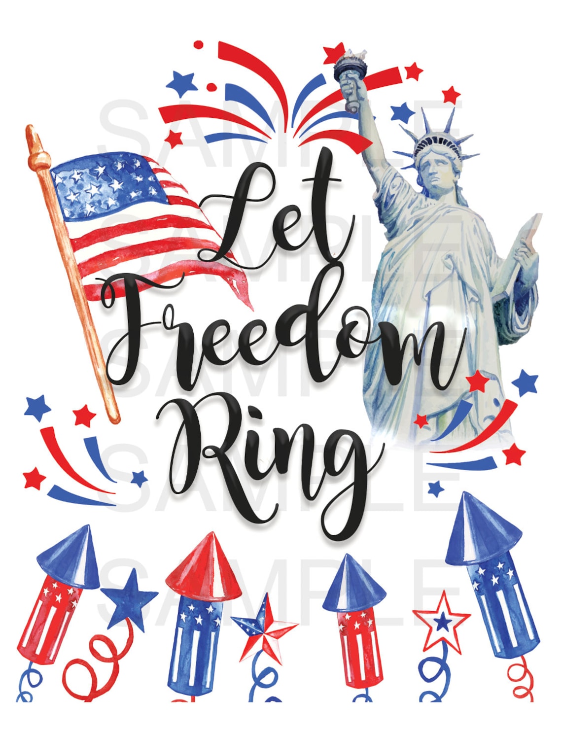 Let Freedom Ring Patriotic Digital Download - Etsy.de