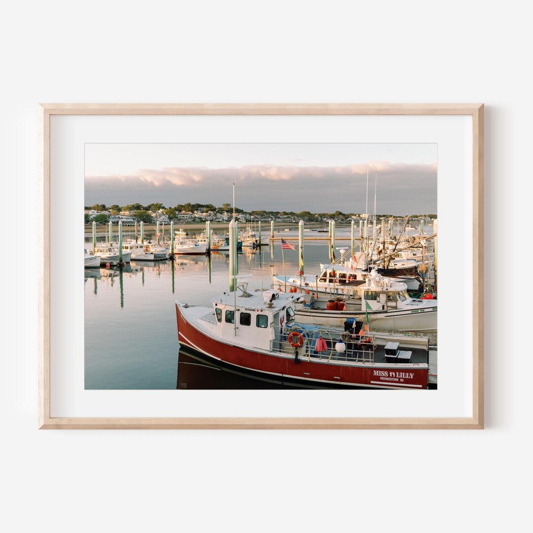 Provincetown Photograph, Cape Cod Harbor Print, New England Coastal Art ...