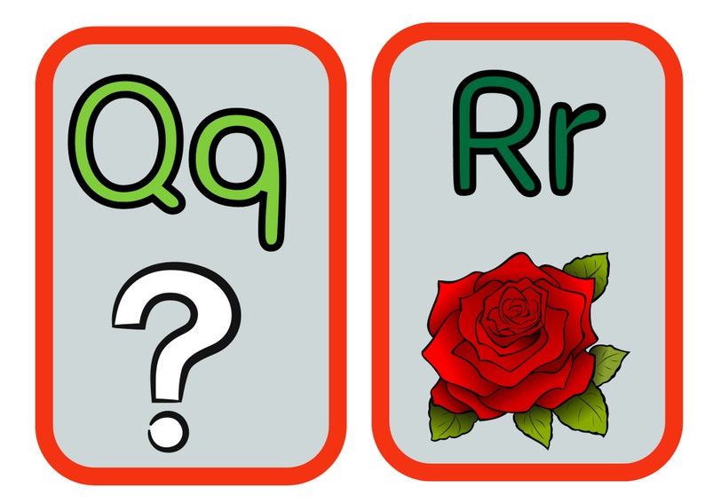 ABC FLASHCARDS With Illustration, Preschool Material, Letter ...