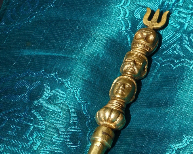 Tibet KHATVANGA Guru Rinpoche Staff MAGIC WAND Supernatural Powers With ...