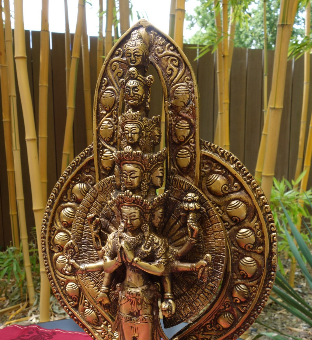Original Old Fine Avalokiteshvara With 1000 Arms Statue From TIBET 4,4 ...