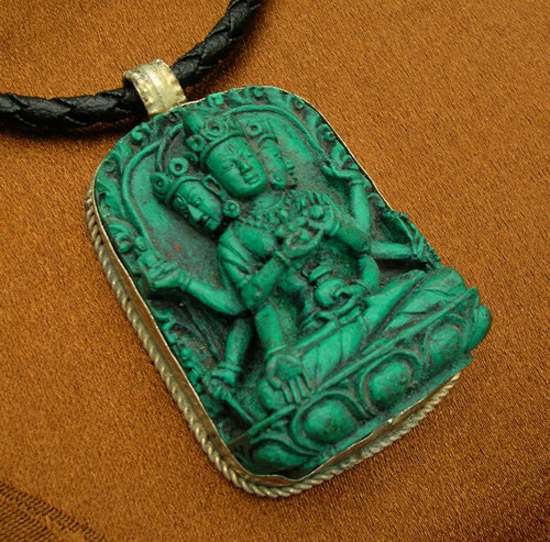Beautiful BUDDHA AMULETT White Tara as Usnisavijaya TURKIS Nepal - Etsy