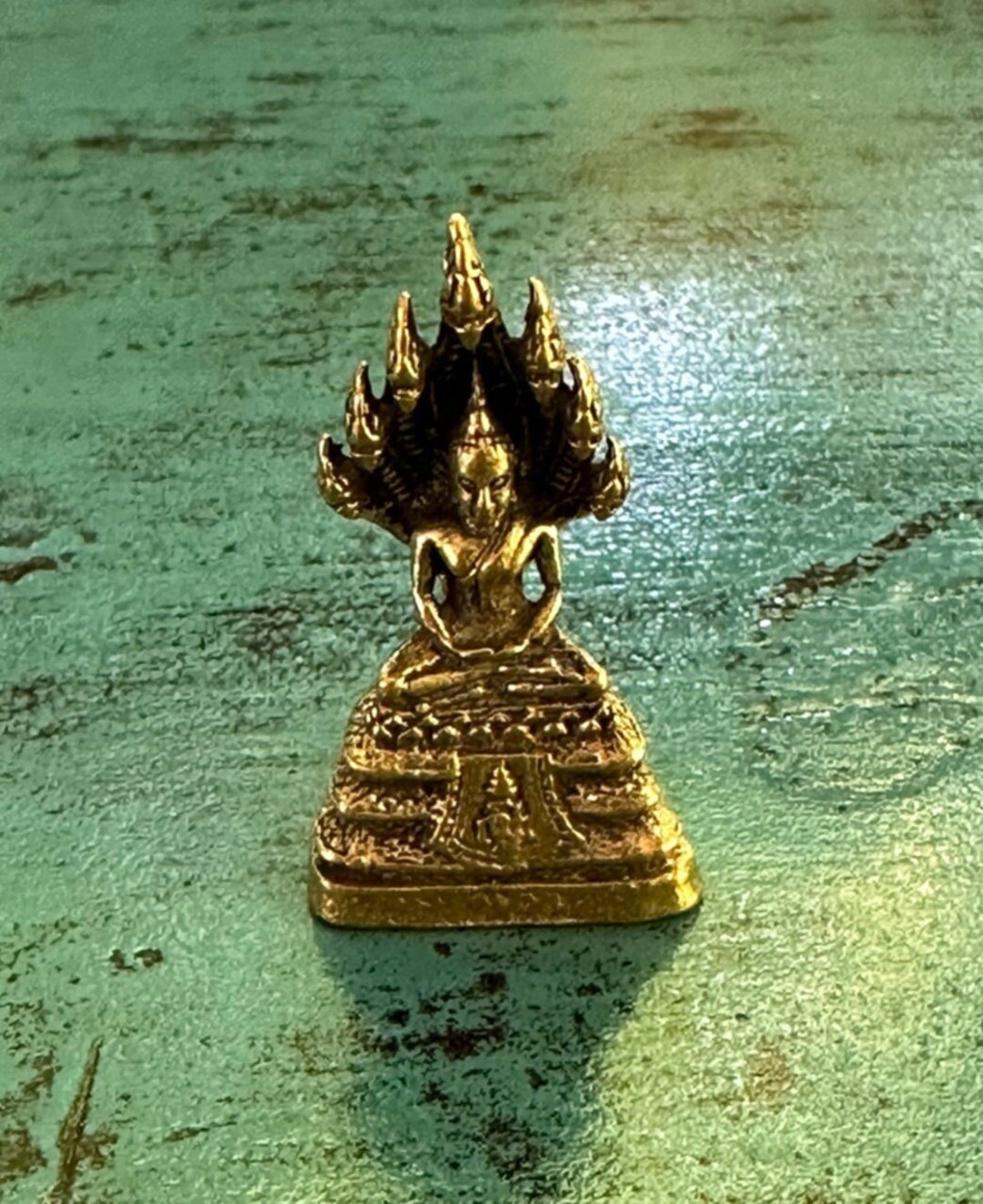 Beautiful Small Tibetan Snake Buddha, Naga Buddha Statue in Brass From ...