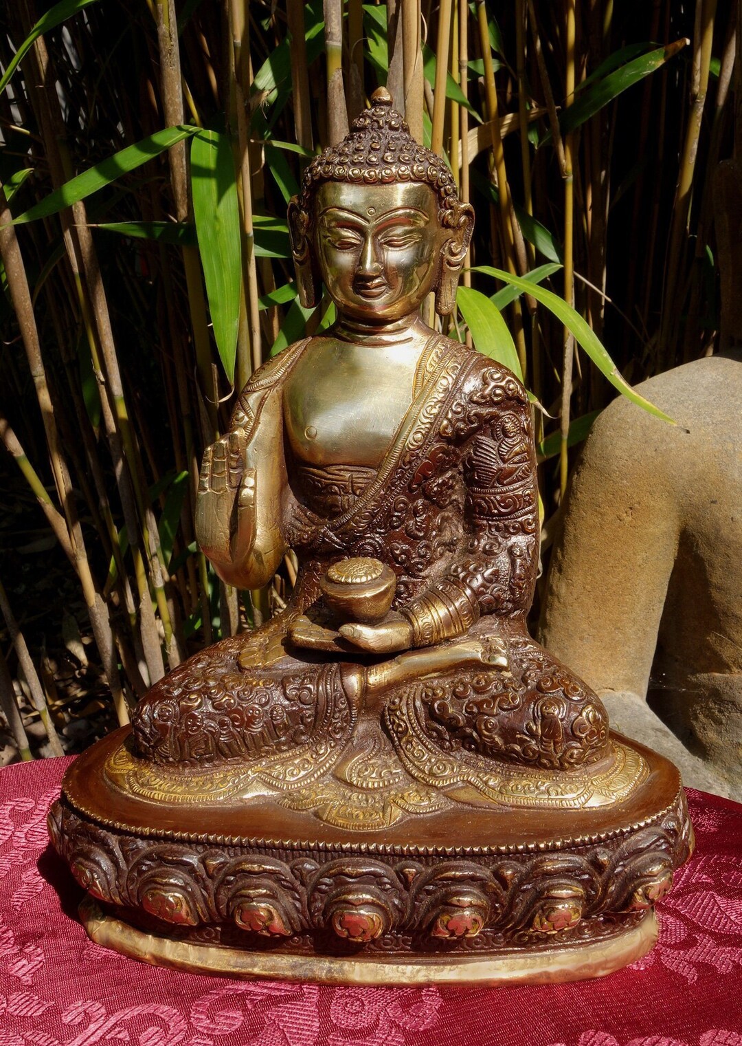 Original OLD Very FINE Sakyamuni Buddha Statue From Nepal 2,9 Kilo - Etsy