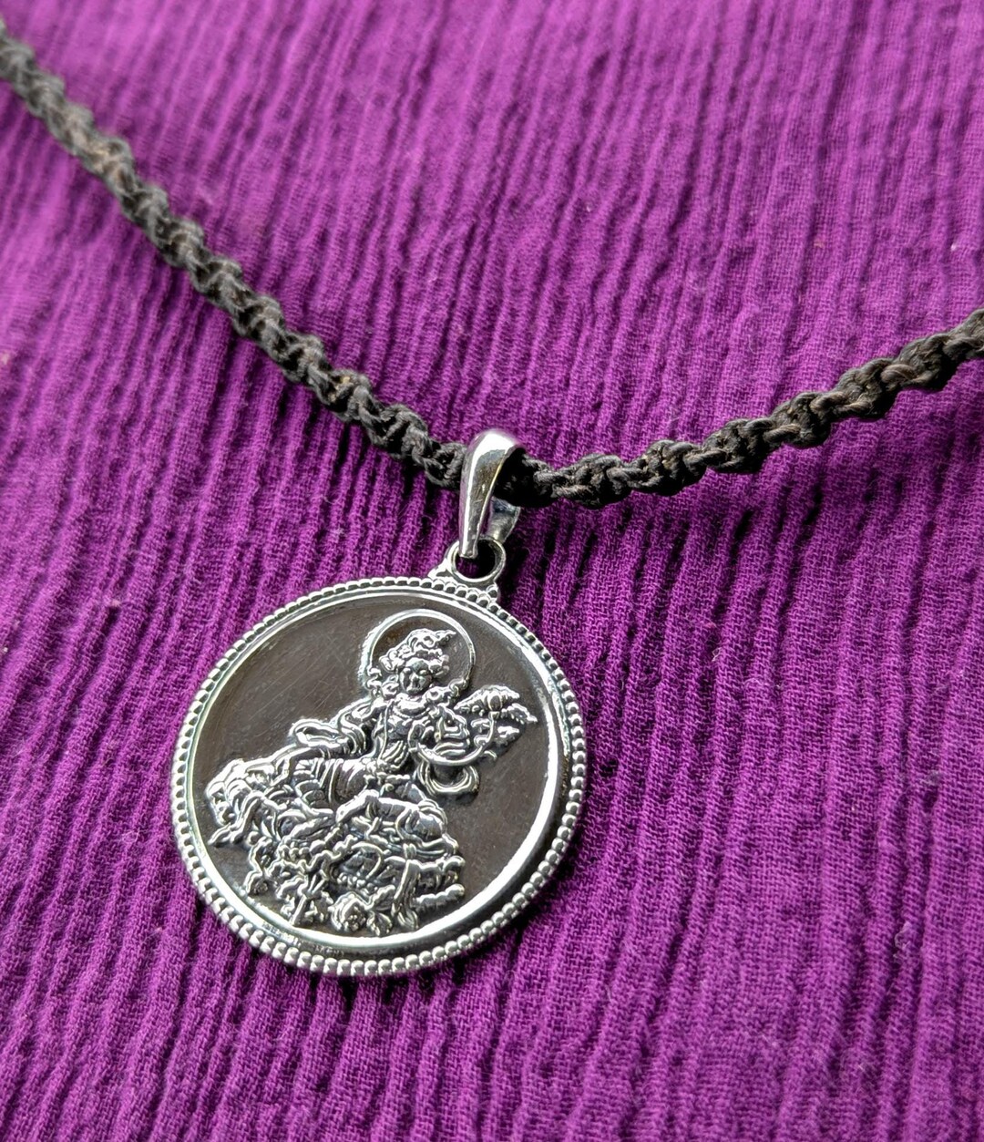 Solid Fine Green Tara Amulet - Coin Pendant Made in Nepal 925 Silver - Etsy