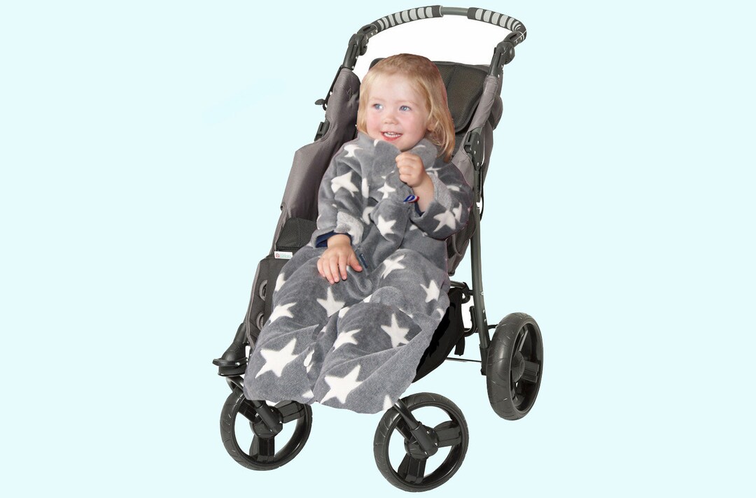 Baby Toddler Sleeved Blanket for Car Seat Buggy Pushchair. Fits Over ...