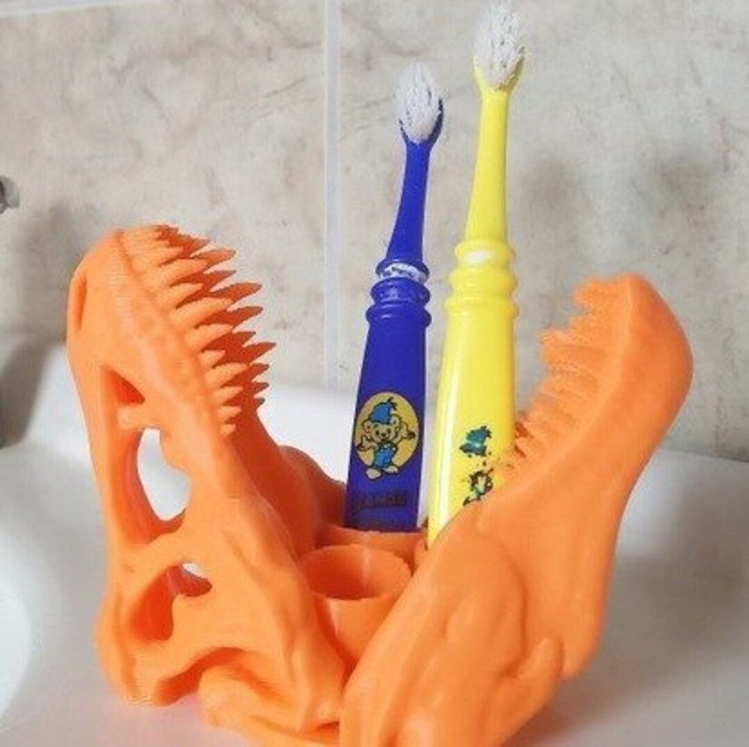 T-rex Toothbrush Holder | Tyrannosaurus Rex | Dinosaur Bathroom | T Rex ...