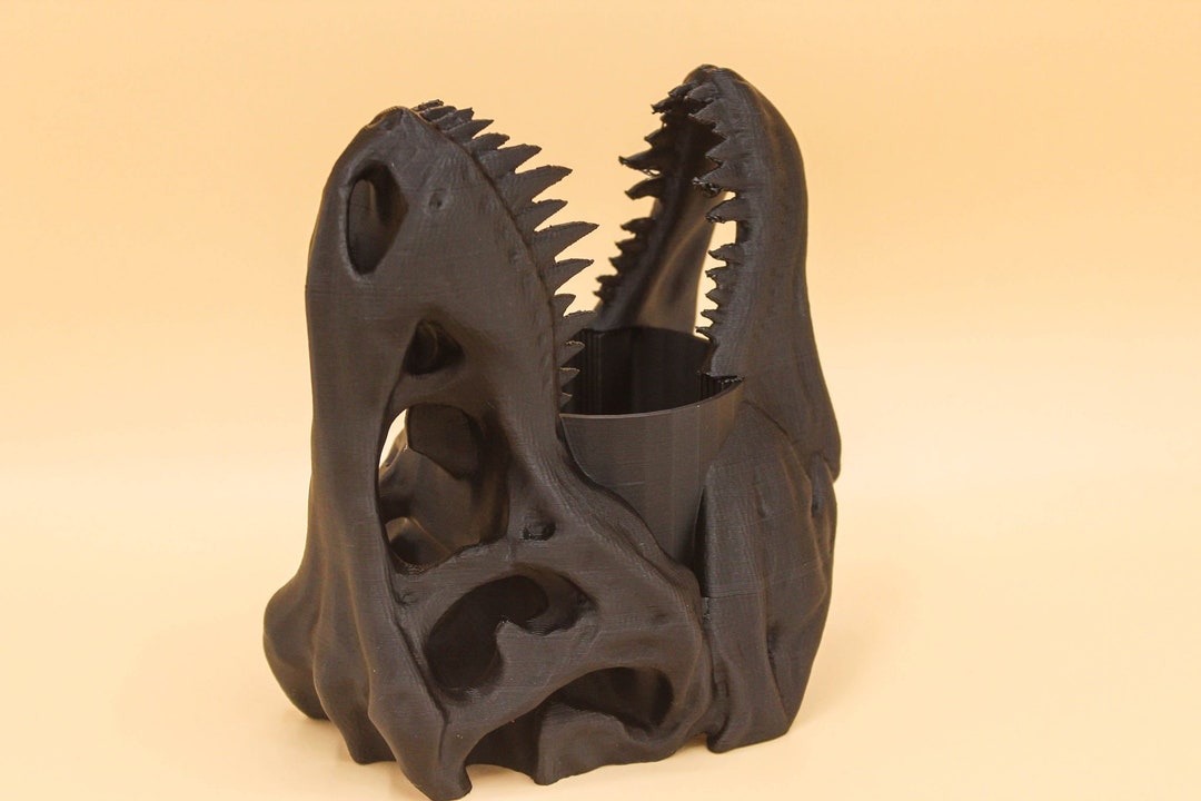 T-rex Planter | T-rex Pen Holder | Dinosaur Planter | Dinosaur Decor ...