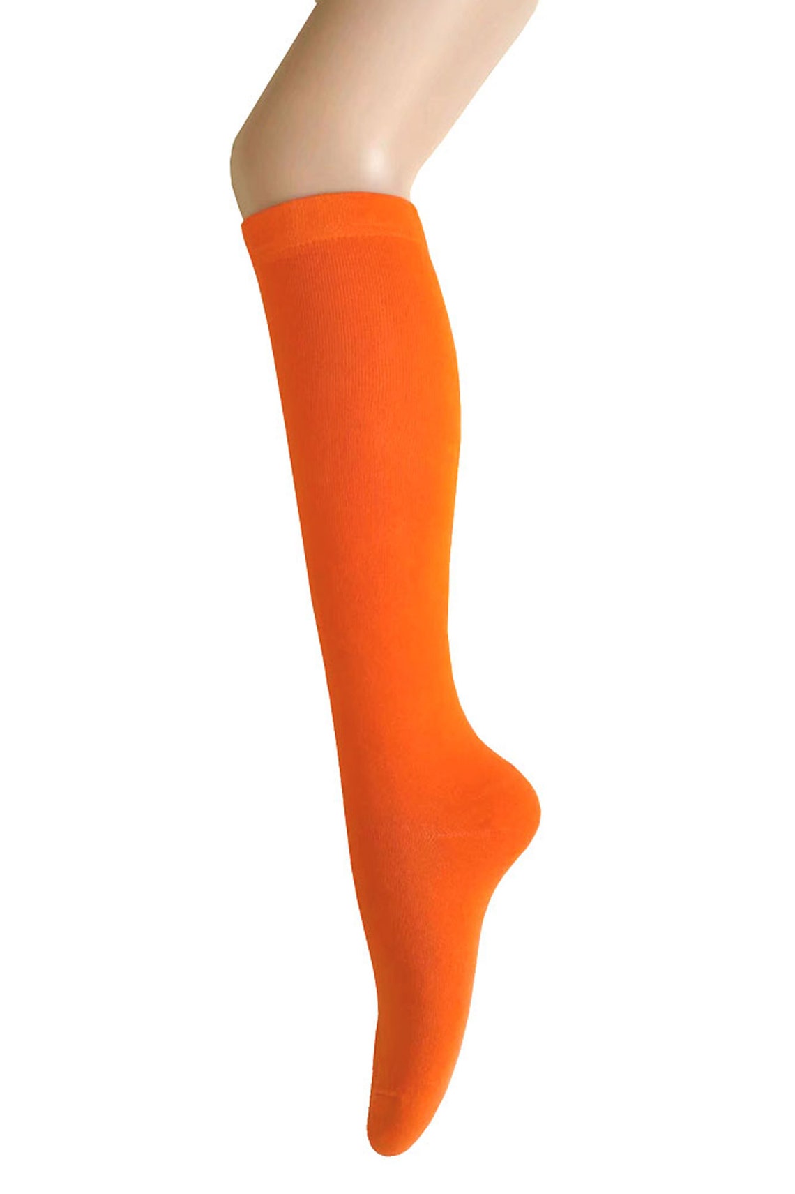 Women and Girls Velma Orange Color Knee High Halloween Cosplay Party ...