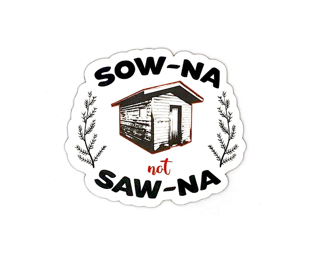 Funny Sauna Sticker, Funny Sauna Sign, Funny Finnish Decal, Gift for ...