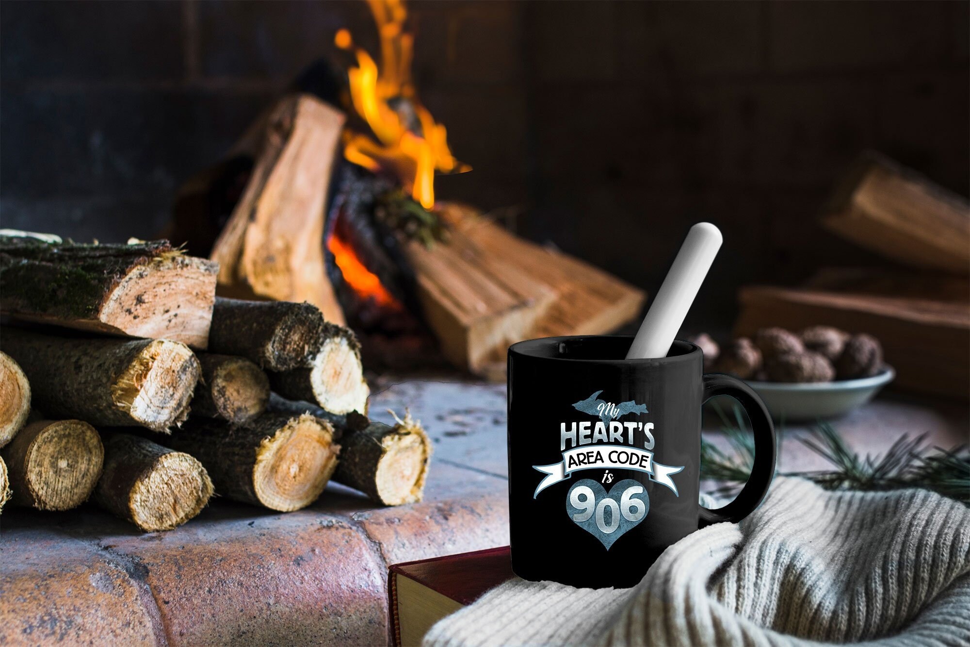 Yooper Mug My Heart's Area Code is 906 Mug Upper - Etsy