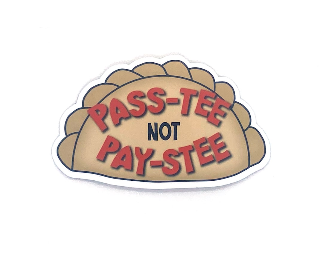 Funny Pasty Sticker, Finnish Stickers, Pasties Gift for Finns and ...