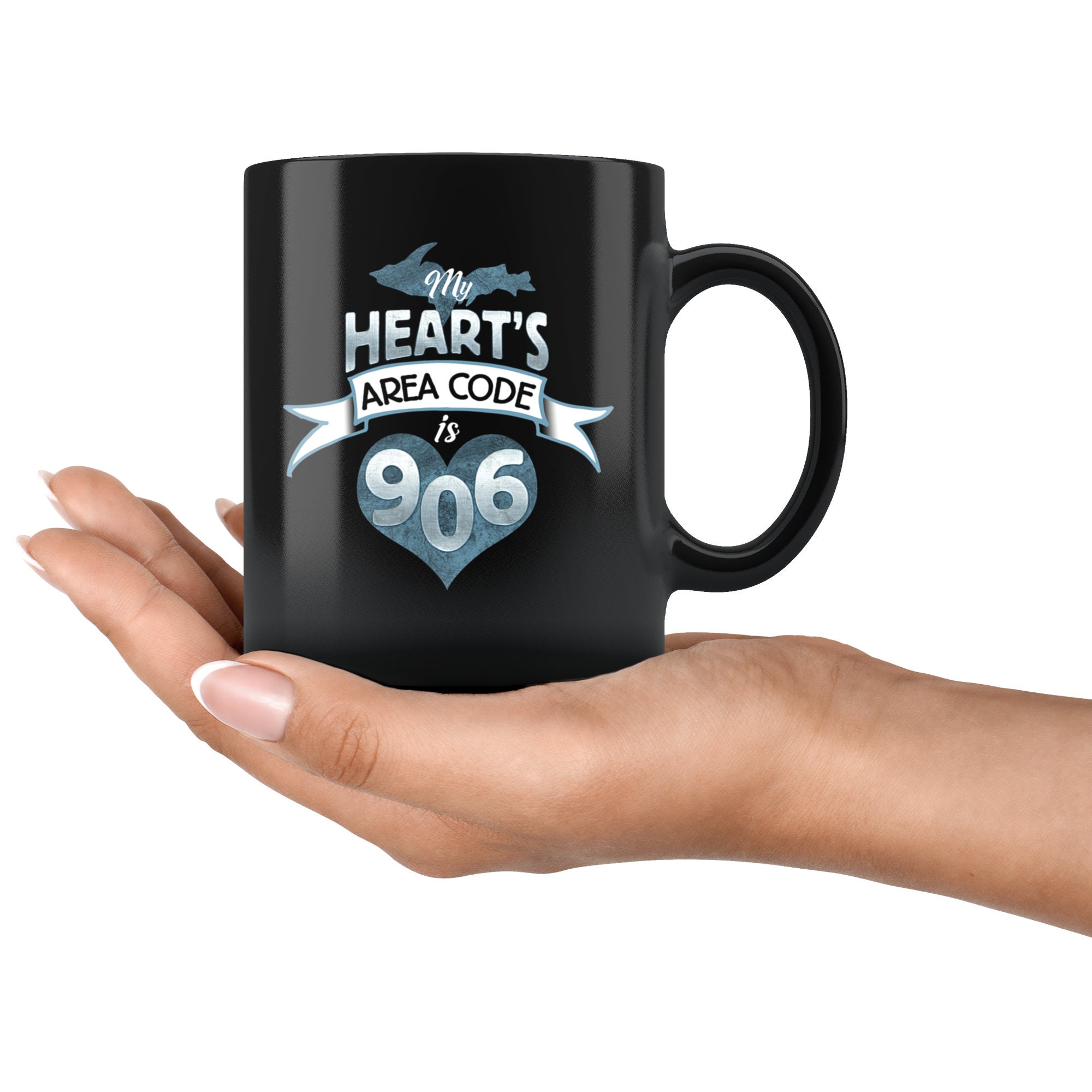 Yooper Mug | My Heart's Area Code is 906 Mug | Upper Michigan Gift ...