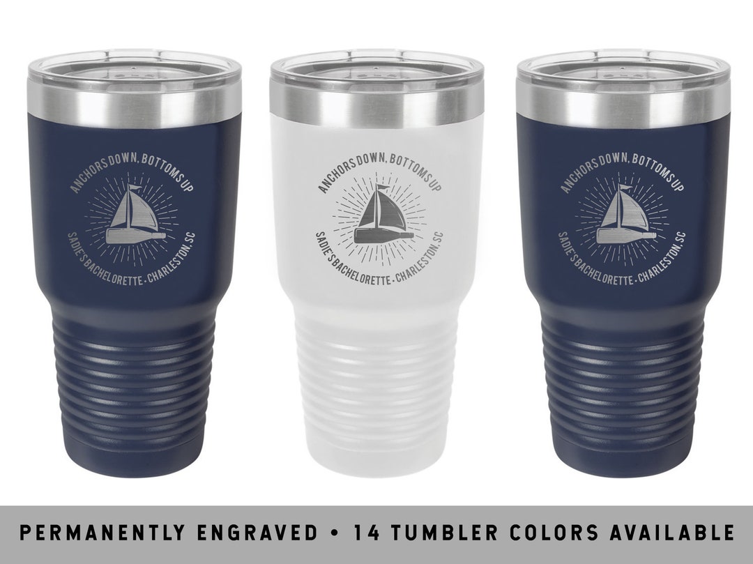BOOZE CRUISE TUMBLER | Nautical Bachelorette Tumblers | Family Vacation ...
