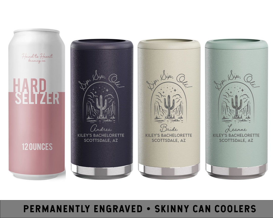 Sip Sip Olé Skinny Can Cooler | Custom Hard Seltzer Holder | Cactus ...