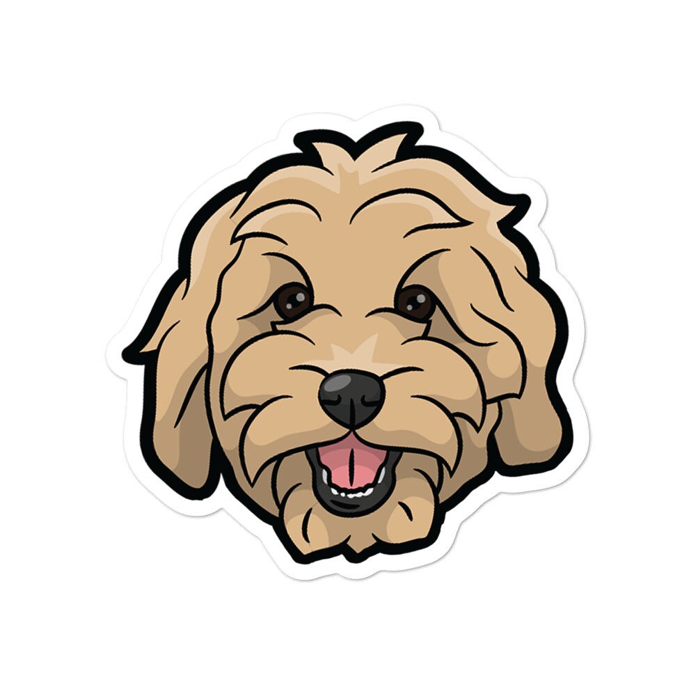 Goldendoodle Decal Goldendoodle Sticker Golden Doodle - Etsy