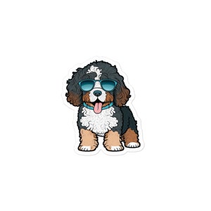 Bernedoodle Stickers | Cute and Adorable Puppy Decals for Laptops ...