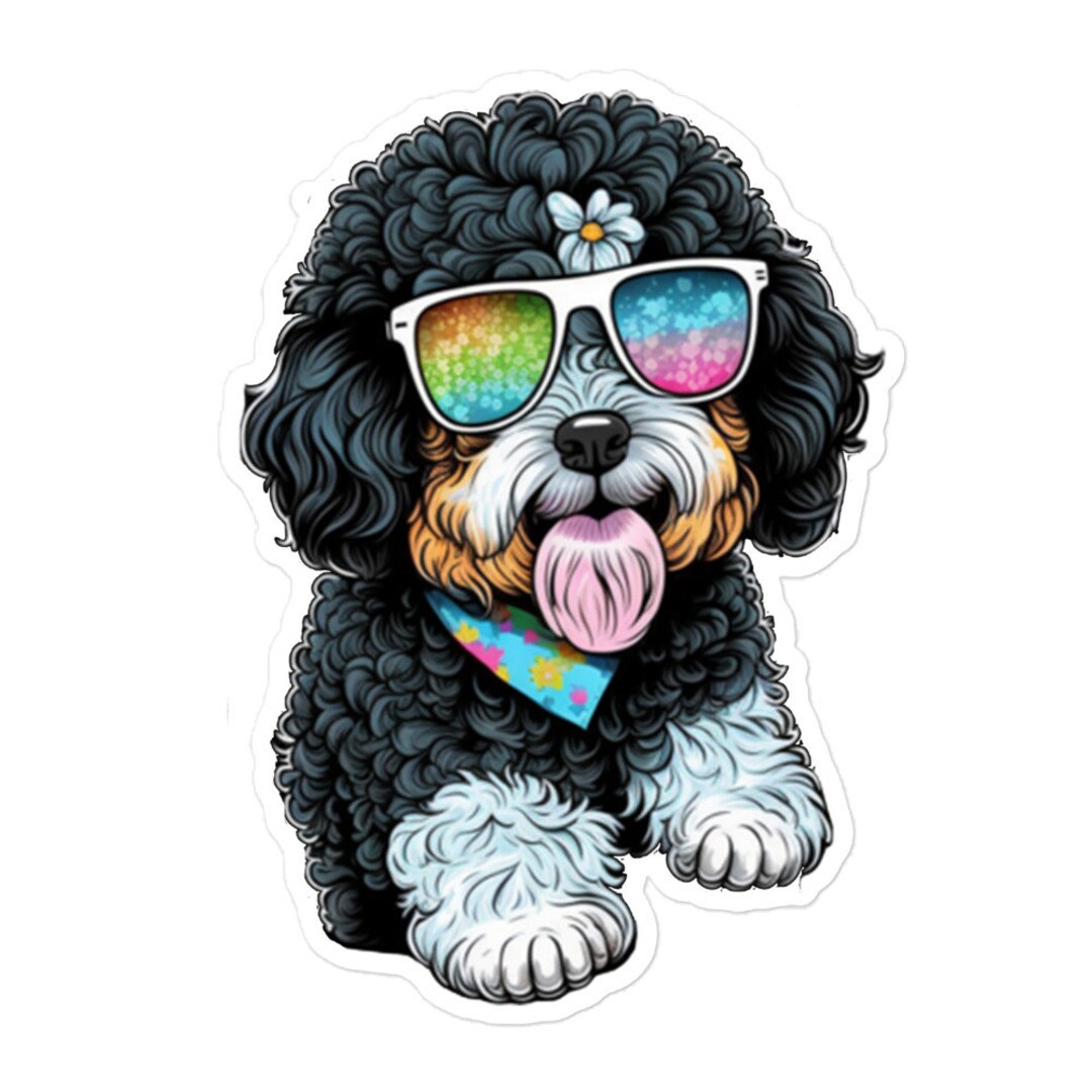 Bernedoodle Stickers | Cute and Adorable Puppy Decals for Laptops ...