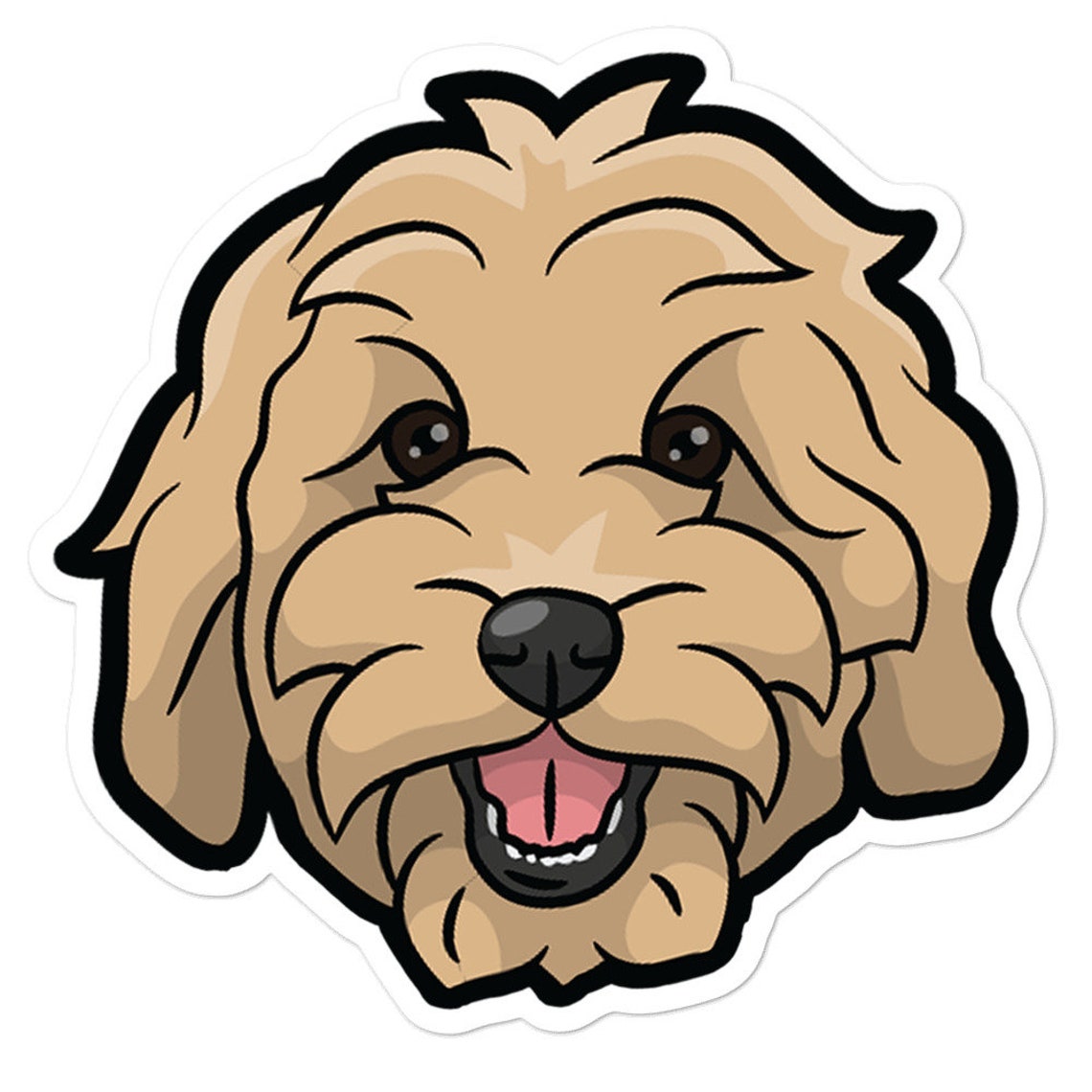 Goldendoodle Decal Goldendoodle Sticker Golden Doodle - Etsy