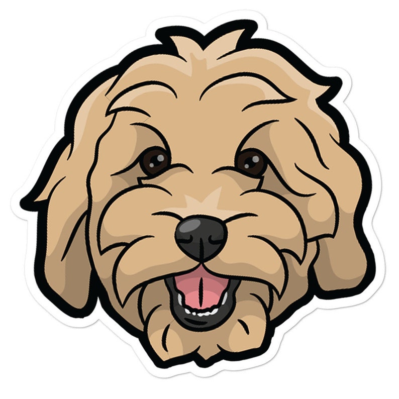 Goldendoodle Decal Goldendoodle Sticker Golden Doodle - Etsy