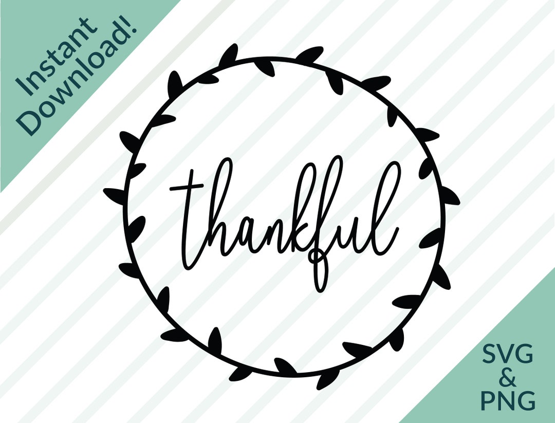 Thankful SVG, Thankful Design, Thankful Stencil Design, Fall SVG ...