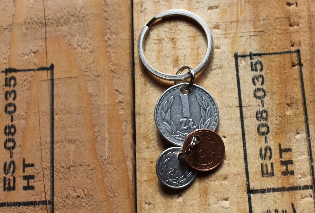 Original Keychain From Old Coins, Medals, Tokens, Metal Figures, . Gift ...