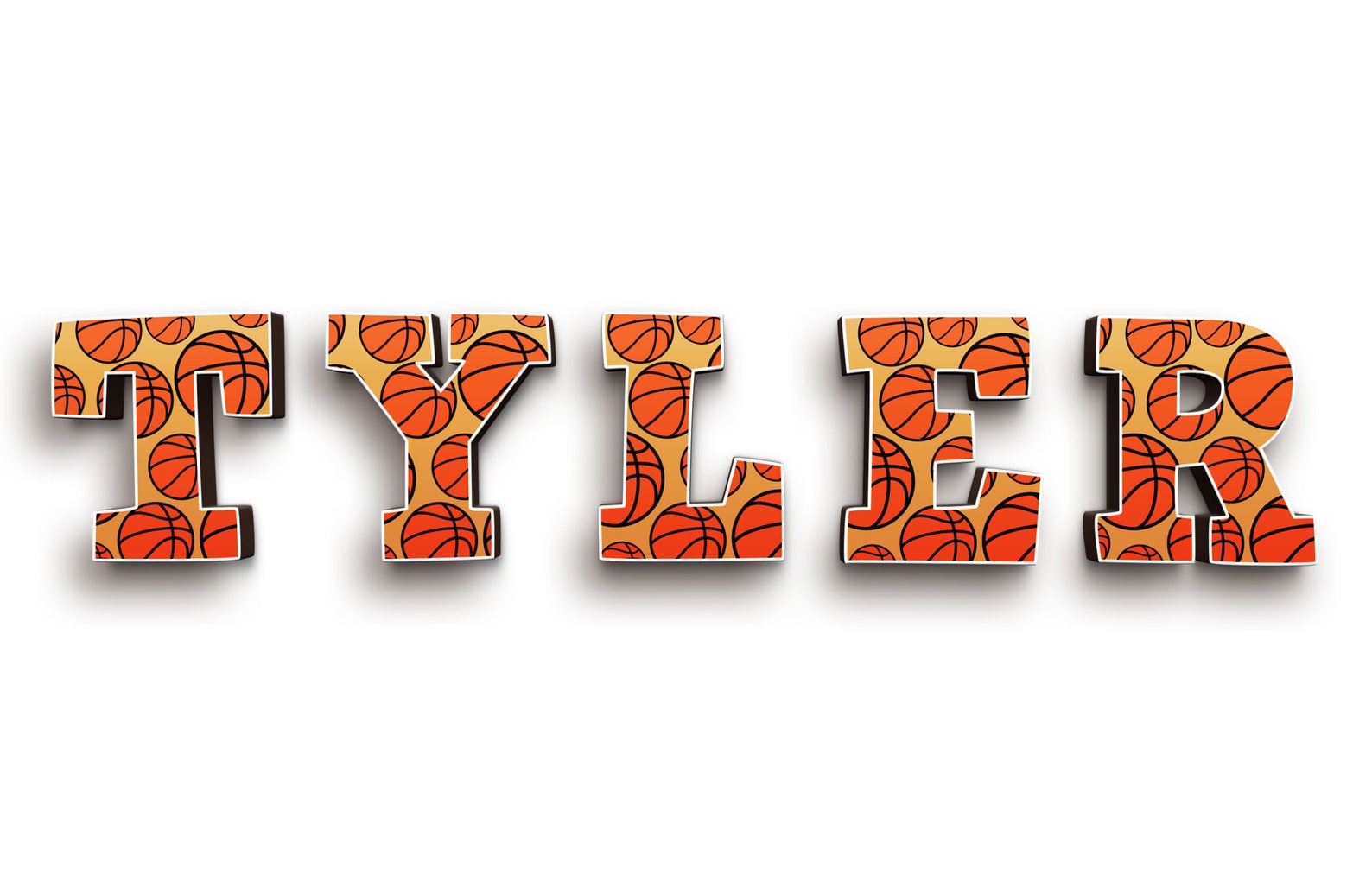 Letras de madera para deportes de baloncesto Fuentes de fondo para ...